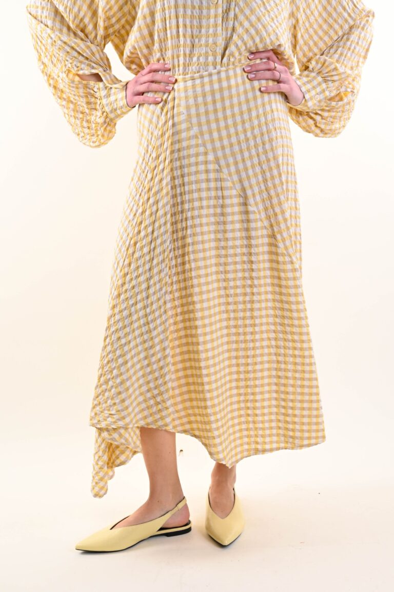 GONNA A QUADRI EFFETTO STROPICCIATO - B2B Online - MYASTREET